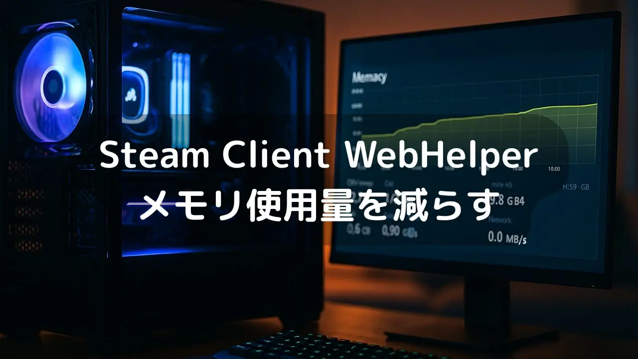 Steam Client WebHelperのメモリ使用量を劇的に減らす方法とは？ | 知識の交差点