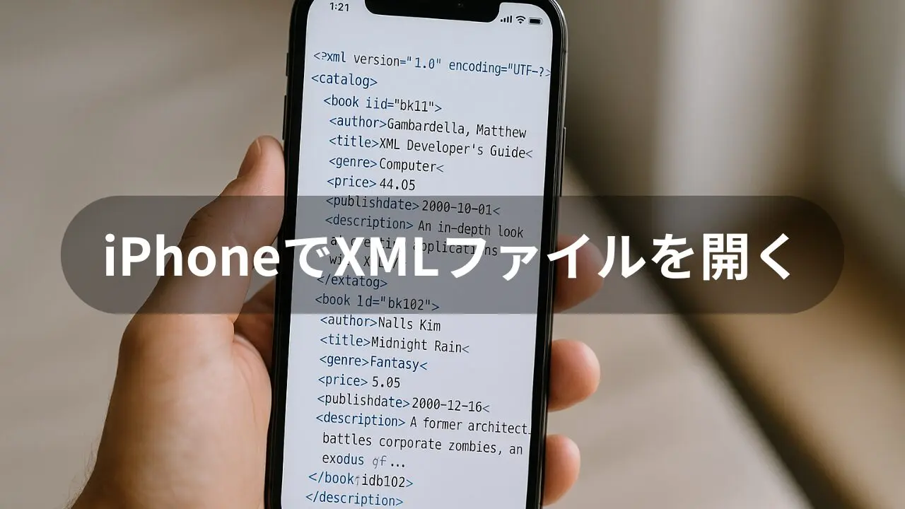 iPhoneでXMLファイルを開く！初心者でも簡単な方法 | 知識の交差点